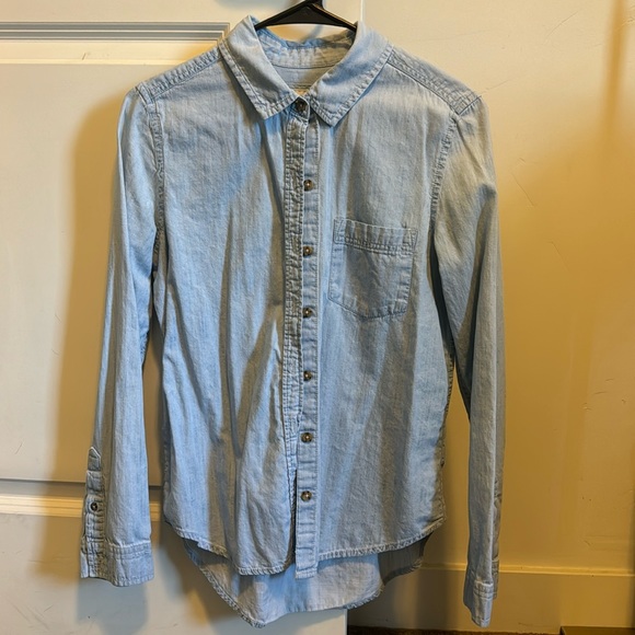 Tops | Chambray Button Down | Poshmark